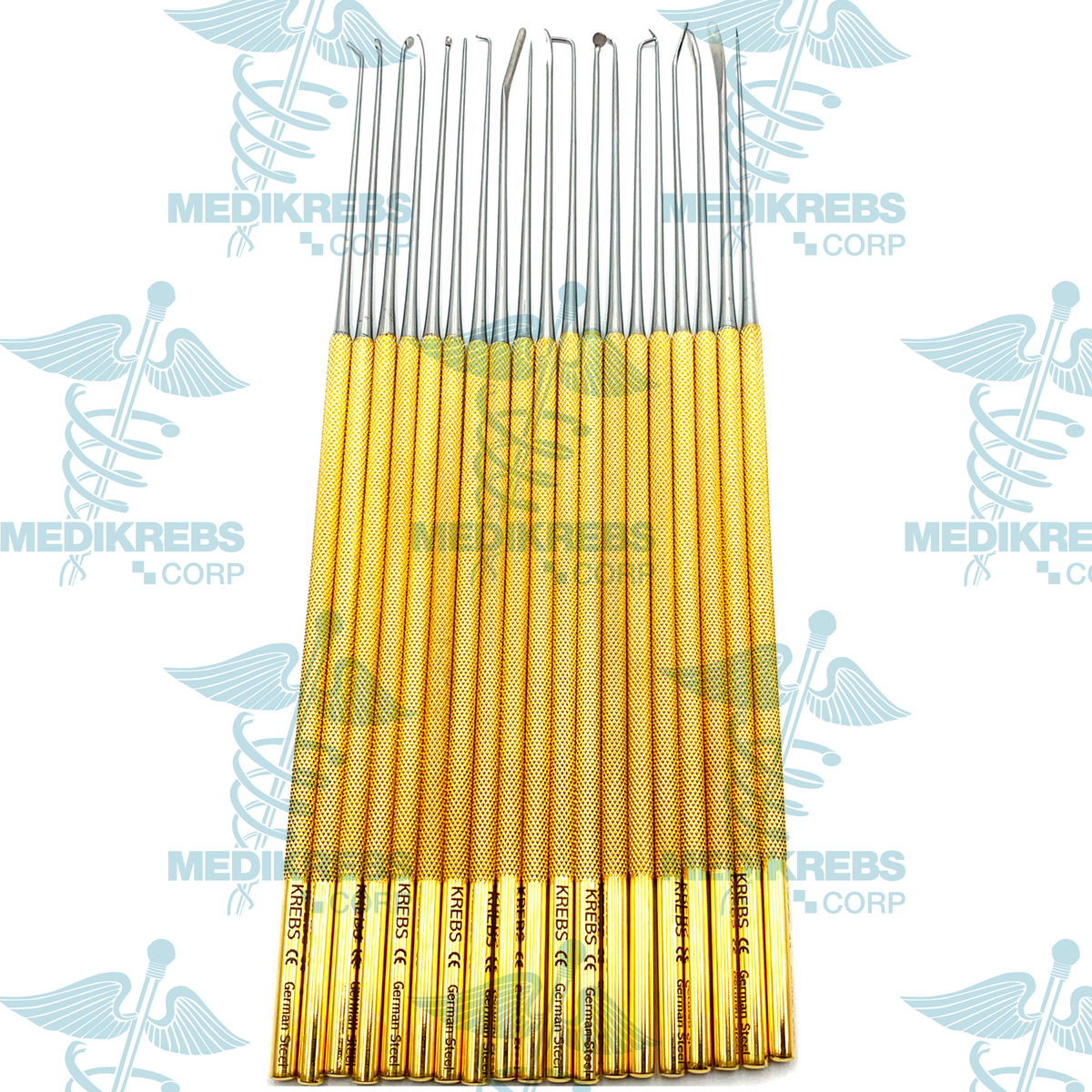 Rhoton Micro Dissector Kit Straight Set w/ Rack (19 pcs) – Medikrebs Corp.